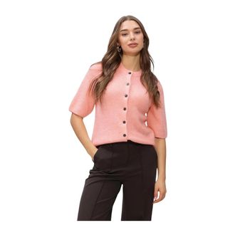 Moss Copenhagen Mschjinie Hope 2/4 Cardigan - - Knitwear - Damen - Rosa - M/L