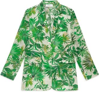Maliparmi Maliparmi, Femme, Vestes, Vert, Taille: 38 FR Botanical Jungle Jacket