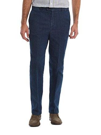 Honcelac Honcelac - Jean Extensible, Ceinture &agrave; r&eacute;glage Invisible - Bleu - 54