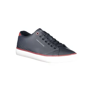 Tommy Hilfiger Contrast-Trim Canvas Sneaker - Blue