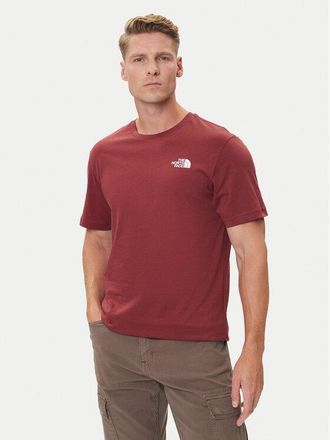 The North Face T-Shirt Redbox NF0A87NP Rot Regular Fit