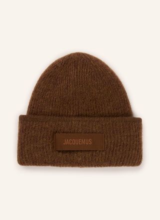 Jacquemus Jacquemus M&uuml;tze Le Bonnet Gros Grain Mit Alpaka braun