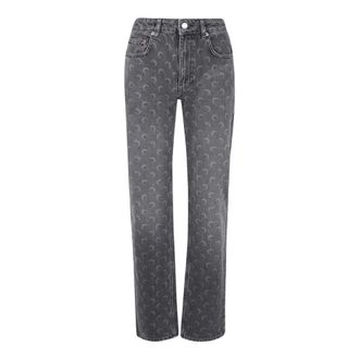 Marine Serre Damen, Jeans, Grau, XSGr&ouml;&szlig;e