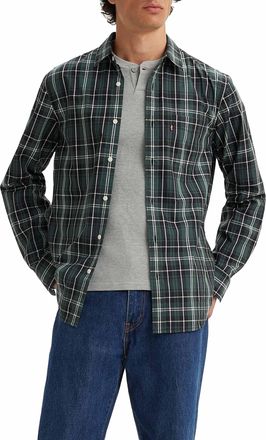 Levi's Herren Sunset 1-Pocket Standard Hemd,Dougie Plaid Darkest Spruce,S