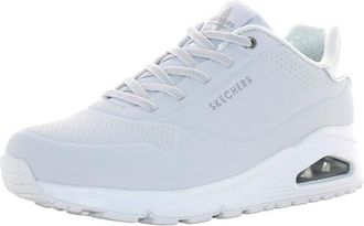 Skechers Femme Uno - Shimmer Away Basket, Blanc, 36 EU