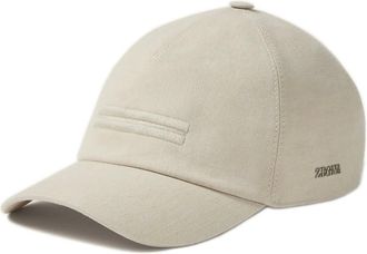 Ermenegildo Zegna Homme, Accessoires, Beige, Taille: M Casquette de baseball Oasi Lino