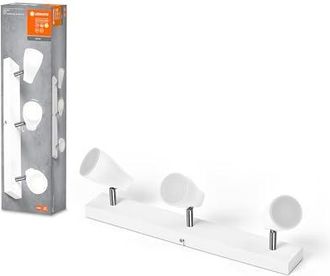 Ledvance LED SPOT PEAR Deckenanbau-Spot 430mm, weiß, 12,9W, 630lm, bietet gerichtetes Licht mit warmweißer Lichtfarbe, mit flexiblem GU10-Strahler, GU10-Lampe 