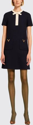 Valentino Mini-robe en laine et soie VLogo