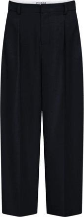 Rossi Rossi - Noa Crop Flannel - Femme - Pantalons - Bleu - Taille: 38 FR
