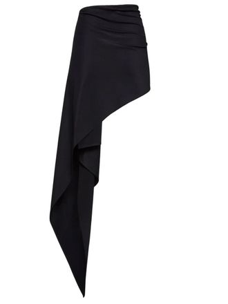 Magda Butrym Asymmetric Wrap Skirt - Black