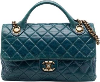 Chanel Sac bandouli&egrave;re matelass&eacute; doccasion - Femme - Pre-owned - Bleu - Taille: ONE Size