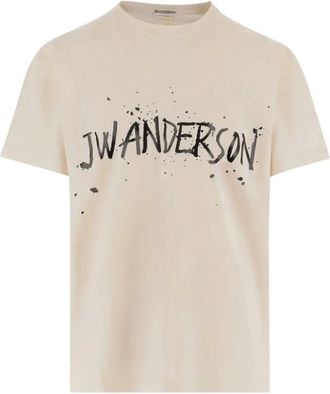 J.W.Anderson Homme, Tops, Beige, Taille: S T-shirt Circulaire