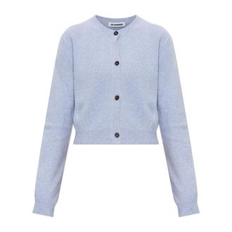 Jil Sander Woll-Strickjacke - - Knitwear - Damen - Blau - XL