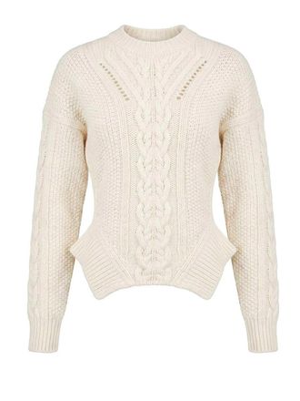 Dondup Pull Col Rond - Blanc