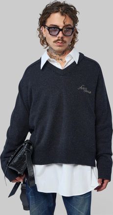 Acne Studios Camel Hair V-Neck Sweater