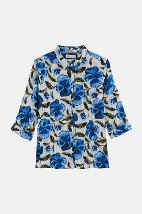Seasalt Cornwall Seasalt Bluse Larissa Damen Wei&szlig; Blau Blumen Spring