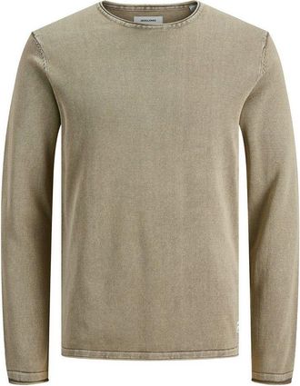 Jack & Jones Rundhalspullover Strickpullover JJELEO Knit Crew Neck mit gerollten Abschlüssen