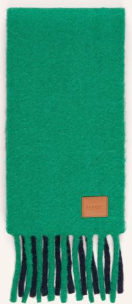 Loewe Schal Mit Alpaka gruen