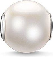 Thomas Sabo Femmes-Bead Grande Blanche Karma Beads Argent Sterling 925 Perle de culture d&acute;eau douce K0083-082-14
