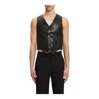 Ann Demeulemeester Alrik Klassische Weste - - Jackets - Herren - Schwarzk - S
