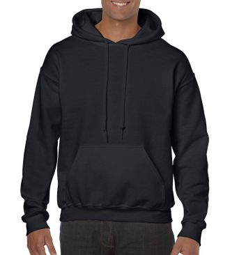 Gildan G18500 XX - gro&szlig;e und schwere Herren-Fleece-Mischung mit Kapuze f&uuml;r Kinder, Schwarz, Schwarz 58