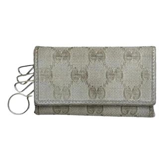 Gucci Pre-owned Leder Schl&uuml;sselanh&auml;nger - - Pre-owned - Damen - Grau - ONE SIZE