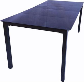 ebuy24 Alu Glas Gartentisch Balkontisch 140x80