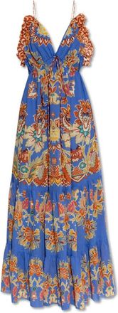 Etro Femme, Robes, Bleu, Taille: 40 FR Robe longue à bretelles