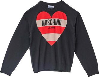Moschino Pull Col Rond - Noir
