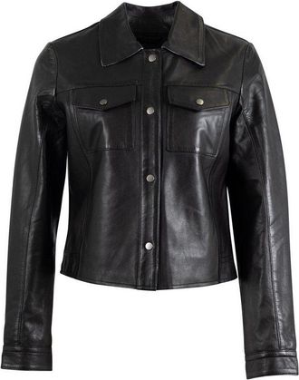 Mauritius Lederjacke MWFeodora Hemdjacke mit Umlegekragen