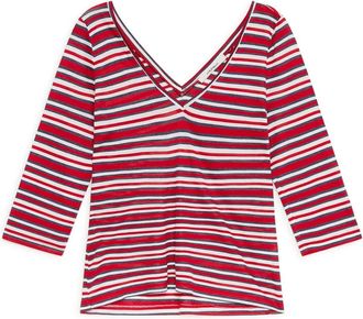 Maliparmi Maliparmi, Femme, Tops, Multicolore, Taille: 44 FR T-Shirt d&eacute;t&eacute; &agrave; rayures