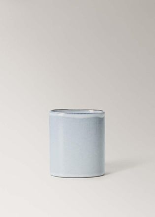 Mango Gobelet &agrave; brosse &agrave; dents en c&eacute;ramique ovale bleu ciel - Home - Taille unique - MANGO HOME
