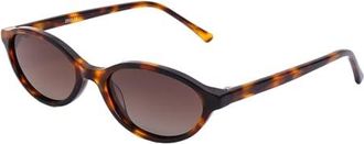 Generic Lunettes De Soleil UV400 &Agrave; Petite Monture For Hommes Et Femmes, Lunettes De Soleil &Agrave; La For Les D&eacute;placements En Plein Air(Brown)