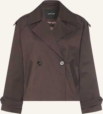 OPUS Kastenjacke Haweni braun