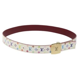 Louis Vuitton Pre-owned Canvas grtel - - Pre-owned - Damen - Wei&szlig; - ONE SIZE