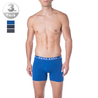 HUGO BOSS Herren Trunks blau Baumwolle & Mix unifarben