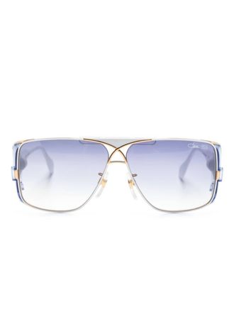 Cazal lunettes de soleil 955 &agrave; monture couvrante - Blanc