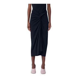 Dries Van Noten Femme, Jupes, Noir, Taille: 42 FR Herchive Midi Skirt