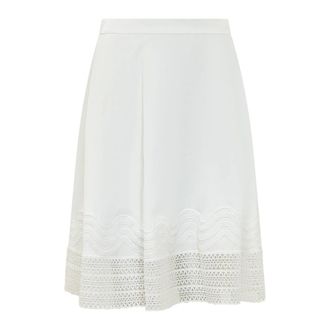 HUGO BOSS Femme, Jupes, Blanc, Taille: 42 FR Flared Short Skirt