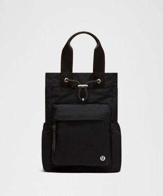 lululemon Convertible Drawstring Bucket Bag Small 13.5L - Noir/Gris