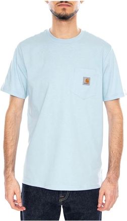 Carhartt Work in Progress Homme, Tops, Bleu, Taille: M S/S Pocket T-Shirt