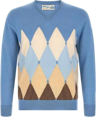 Ballantyne Pull Col Rond - Bleu Clair