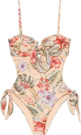 Zimmermann Femme, Maillots de bain, Multicolore, Taille: 44 FR Maillot de bain une pi&egrave;ce Coco Scarf Tie