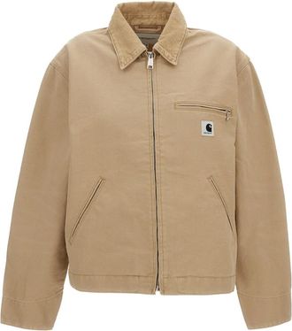 Carhartt Work in Progress Femme, Vestes, Beige, Taille: 38 FR Dearborn Jacket