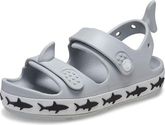 Crocs Unisexe Enfant Crocband Cruiser Sandal T Sandales, Shark Light Grey, 19/20 EU