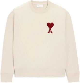 Ami Ami de Coeur Sweatshirt - - Sweatshirts & Hoodies - unisex - Beige - M