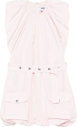Msgm Msgm, Femme, Robes, Rose, Taille: 38 FR Short Strapless Balloon Skirt Dress