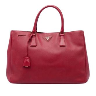 Prada Sac cabas Galleria Pre-owned - Femme - Pre-owned - Rouge - Taille: ONE Size