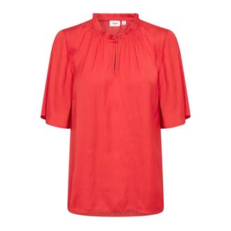 Saint Tropez Damen, Blusen & Hemden, Rot, SGr&ouml;&szlig;e