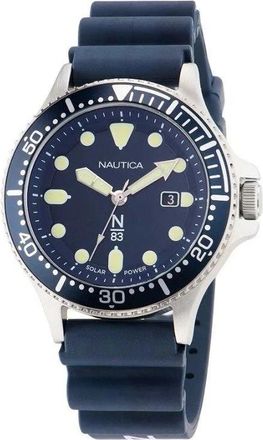Nautica Homme, Accessoires, Bleu, Taille: ONE Size Montre Analogique Solaire